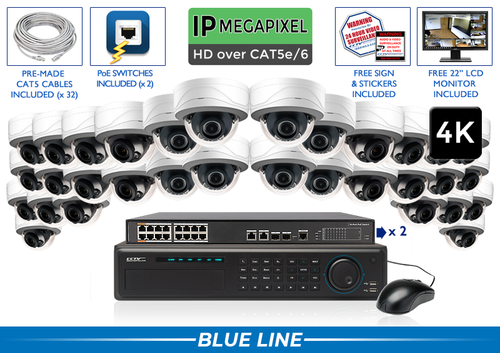 32 Camera CCTV IP Camera System