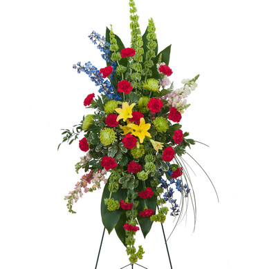 Treasured Celebration Standing Spray | Simi Flowers and Gifts