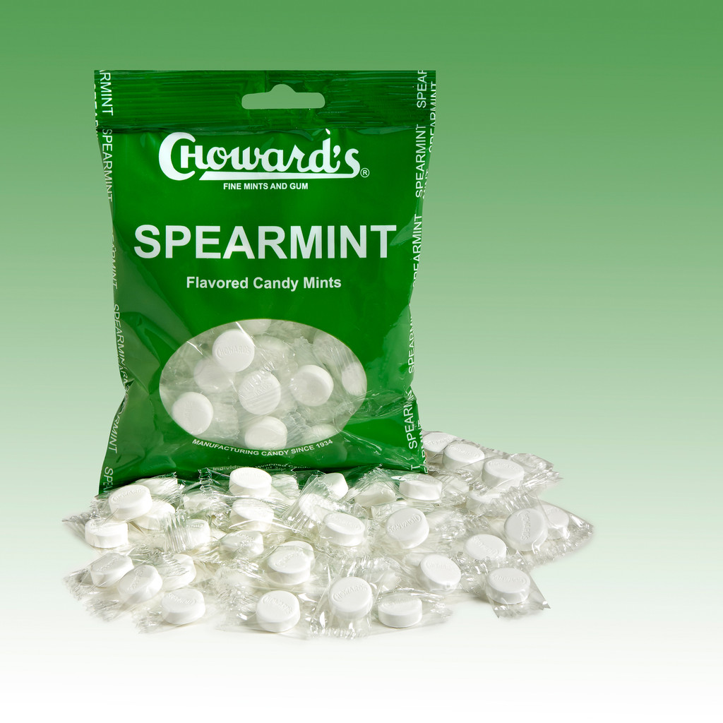 Choward's Spearmint Mints individually wrapped 3oz. package