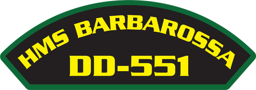 HMS Barbarossa DD-551 (Marine Patches) - The Royal Manticoran Navy BuSup