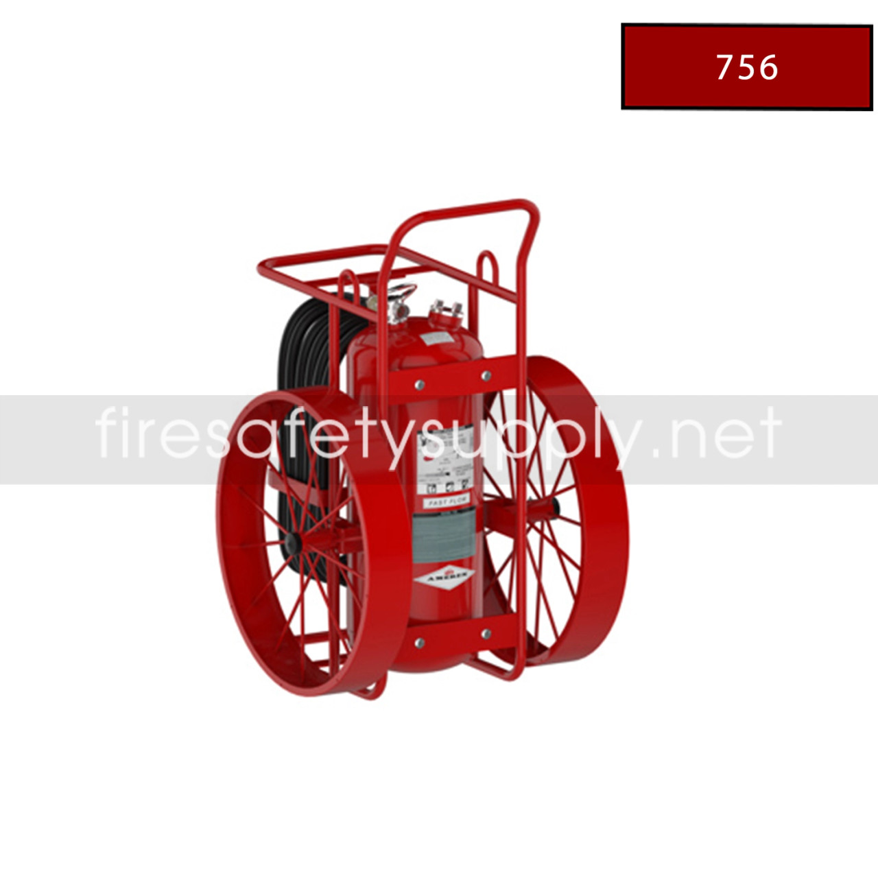 Amerex 756 ABC Dry Chemical Z-Series Wheeled Fire Extinguisher 250 lb