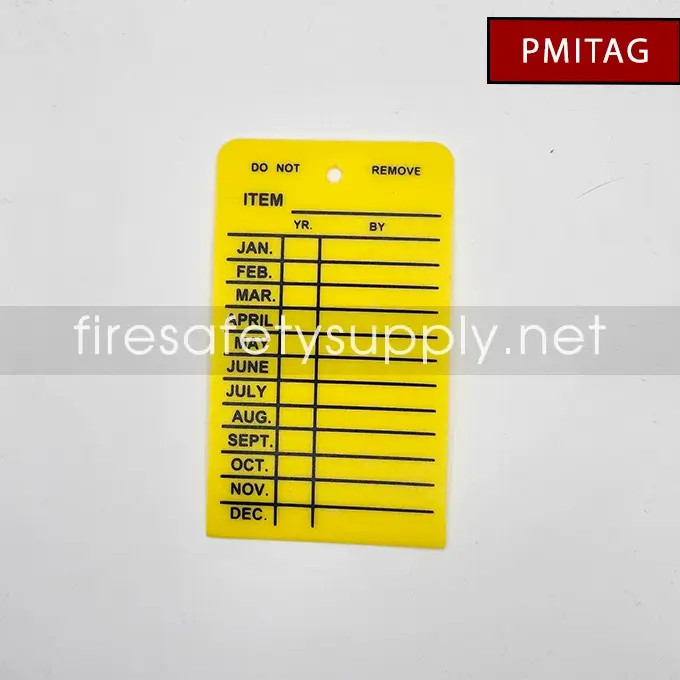 Plastic Monthly Inspection Tag (SKU PMITAG) – Durable and Reliable