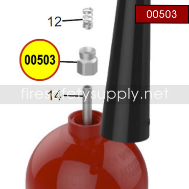 Amerex 00503 Retainer, Aluminum (pack of 2) (Carbon Dioxide)