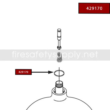429170 Ansul Sentry O-Ring – Valve to Cylinder Seal | Fire Safety Supply
