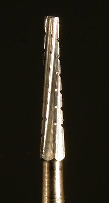 HP Tapered Crosscut Carbide Bur, 3/32" shank, power carving bur