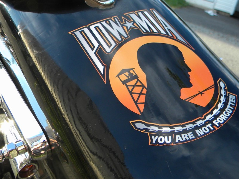 POW/MIA - 5pc Motorcycle decal set