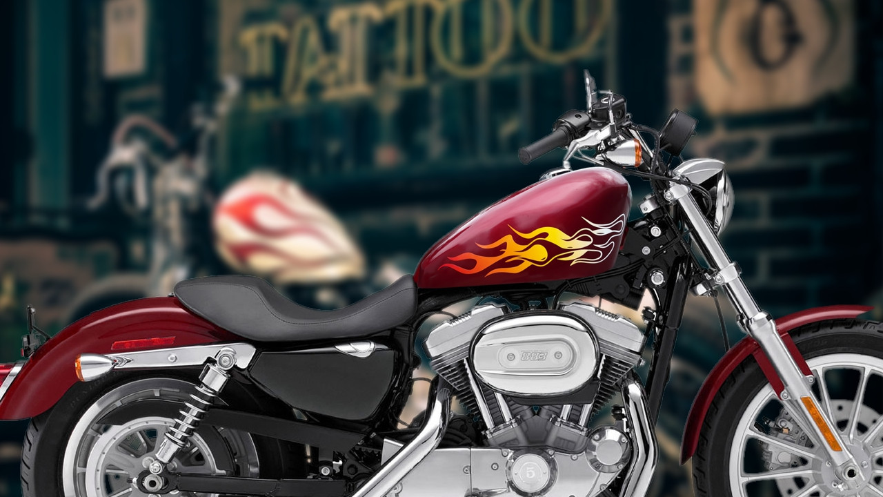Chaser Motorcycle Flames 2 pc set - Pick Your Color - East Coast Vinyl ...