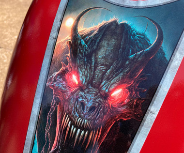 Demonic Dragon | Motorcycle top tank decal