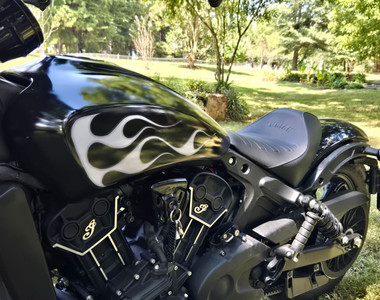 Smoldering Ash Motorcycle Flame Decals – Custom Airbrushed Style Vinyl ...