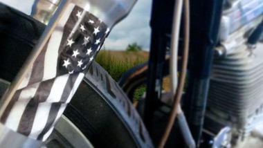 Tactical / Subdued American Flag | Motorcycle Fork Decals | 2pc set
