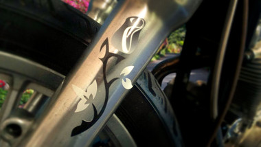 Roses | Motorcycle Fork Decals | 2pc set
