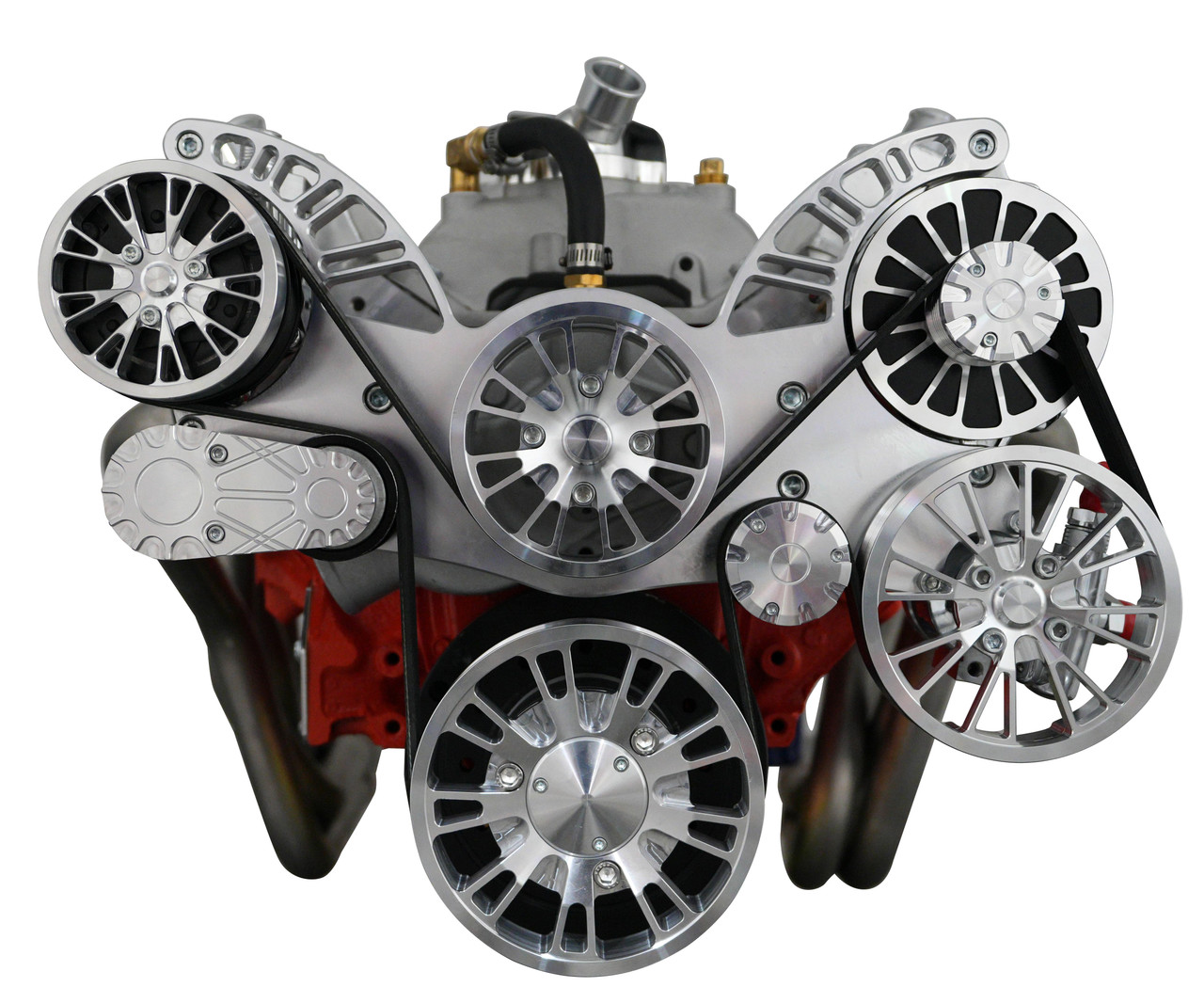 Small Block Chevy All Inclusive Reaper Serpentine System - Polished ...