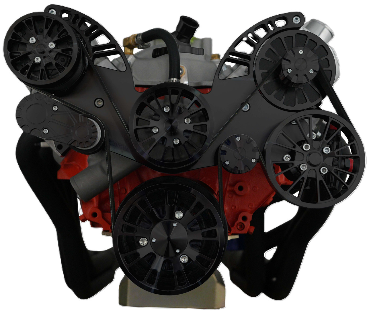 Big Block Chevy All Inclusive Reaper Serpentine System - Stealth Black ...