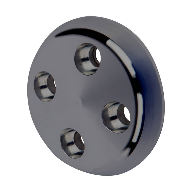 Billet Aluminum Mopar Water Pump Pulley Cap, Black