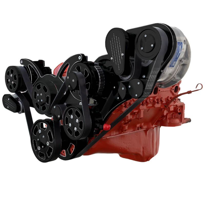 Black Diamond Chevy Small Block Serpentine Kit - ProCharger