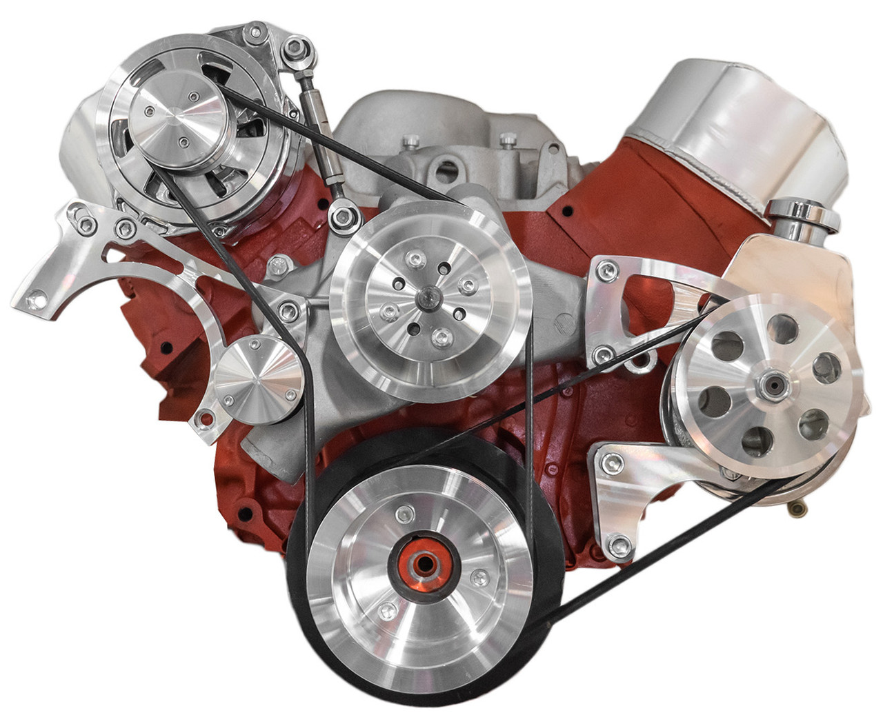BIG BLOCK CHEVY 454 SERPENTINE KIT POWER STEERING AND ALTERNATOR