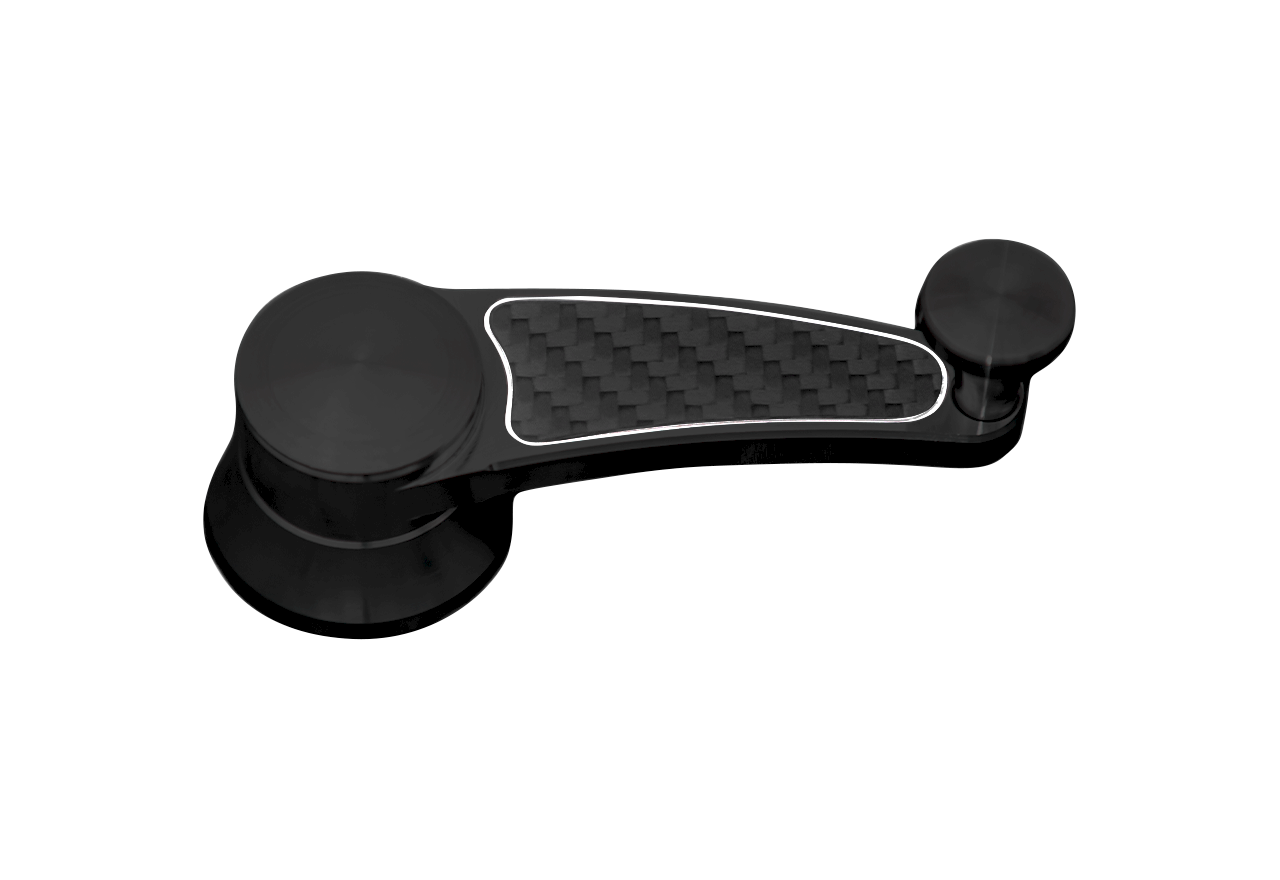 Black Diamond Universal Quarter Window Crank - Carbon Fiber Design ...