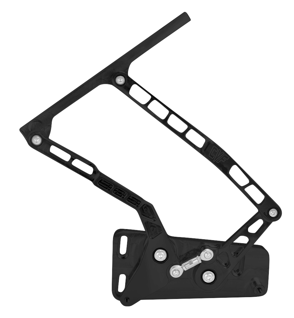 Stealth Black 1970 - 1974 Plymouth Cuda Billet Hood Hinges | CVF Racing