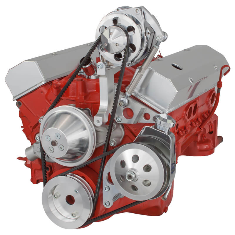 Chevy Small Block Engine Accessories | V-Belt Pulley Systems
