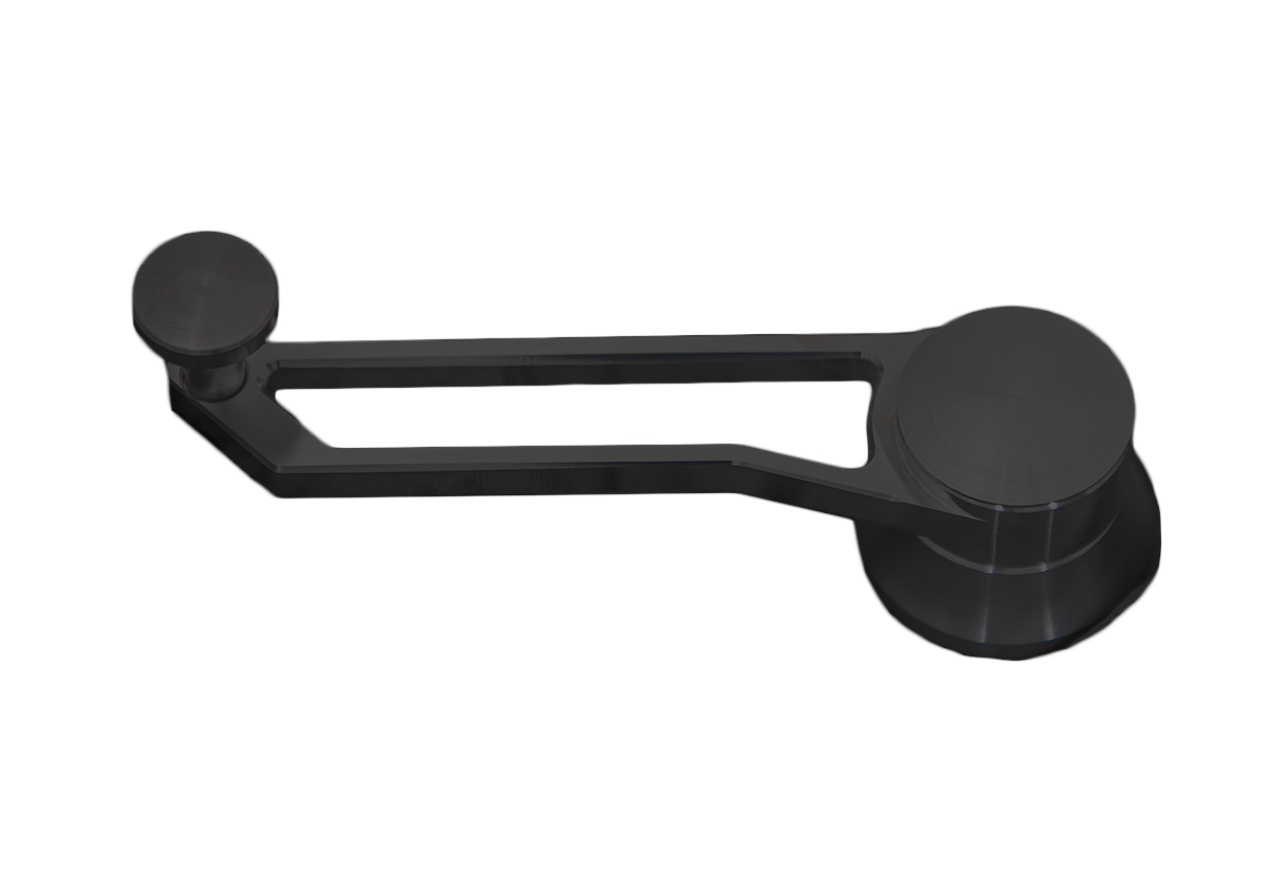 Stealth Black Universal Window Crank - Hollow Design (Pair) | CVF Racing
