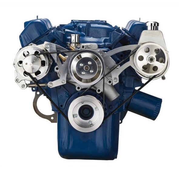 Ford 351C, 351M & 400 Cleveland A/C V-Belt Pulley System