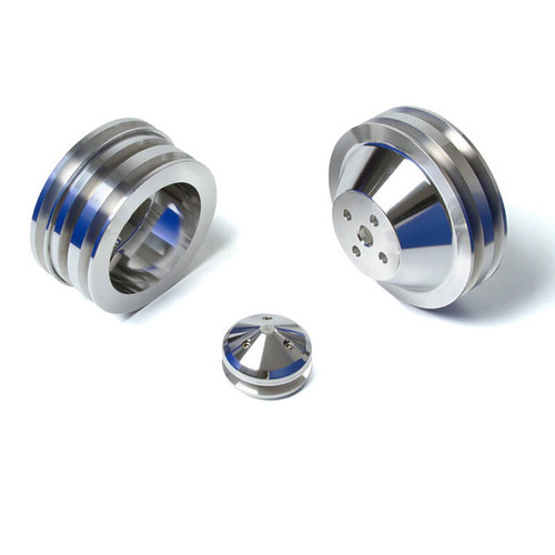 Ford Small Block Pulley Kit - 2V WP / 3V Crank, 4 Bolt, AC on Engine ...