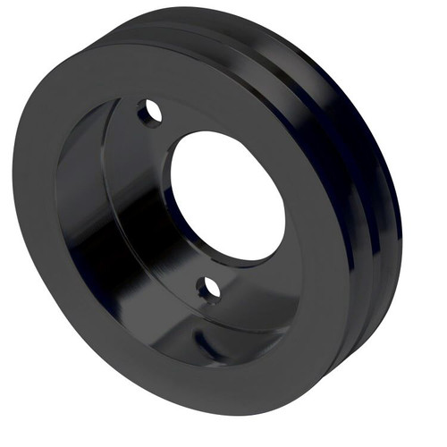 Stealth Black Ford FE Engine Crank Pulley 2V | CVF Racing