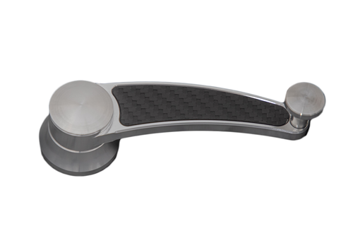 Polished Universal Window Crank - Carbon Fiber Design (Pair) | CVF Racing
