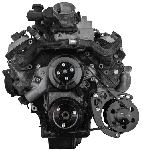 Chevy 8100 L18 V-Belt System - Alternator Only - SWP - Stealth Black ...