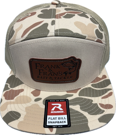 F&F Sign Logo Leather Patch Richardson 168P Hat - Frank & Fran's Bait ...