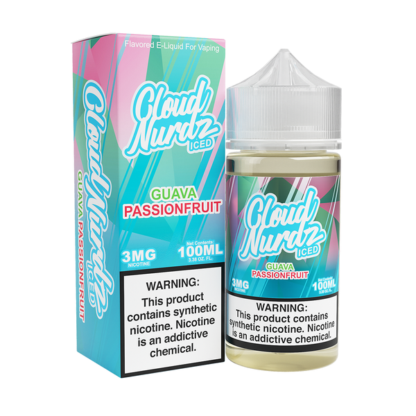 Cloud Nurdz - Pink Guava Passionfruit Iced 100ml | E-Liquid - Eciggity Cloud Nurdz - Pink Guava Passionfruit Iced 100ml | E-Liquid - Eciggity