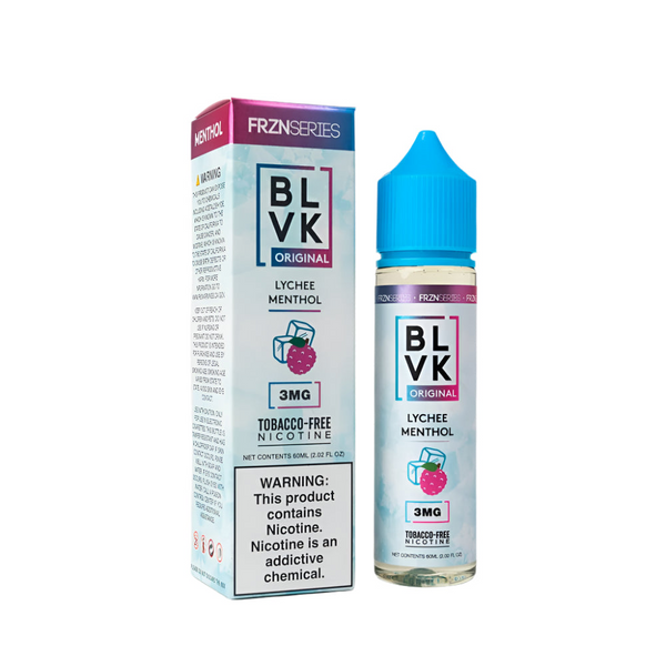 BLVK FRZN - Lychee Menthol 60mL | Premium E-Liquid - Eciggity