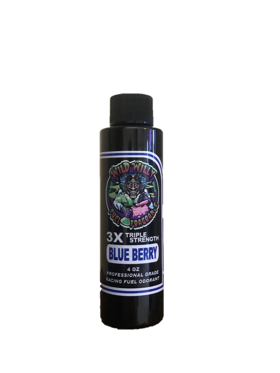 Blueberry, 4oz Bottle of Wild Willy Fuel Fragrance- 3X Triple Strength!