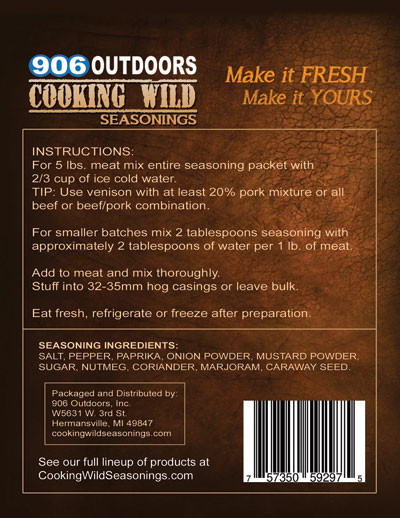 Bratwurst Sausage Seasoning