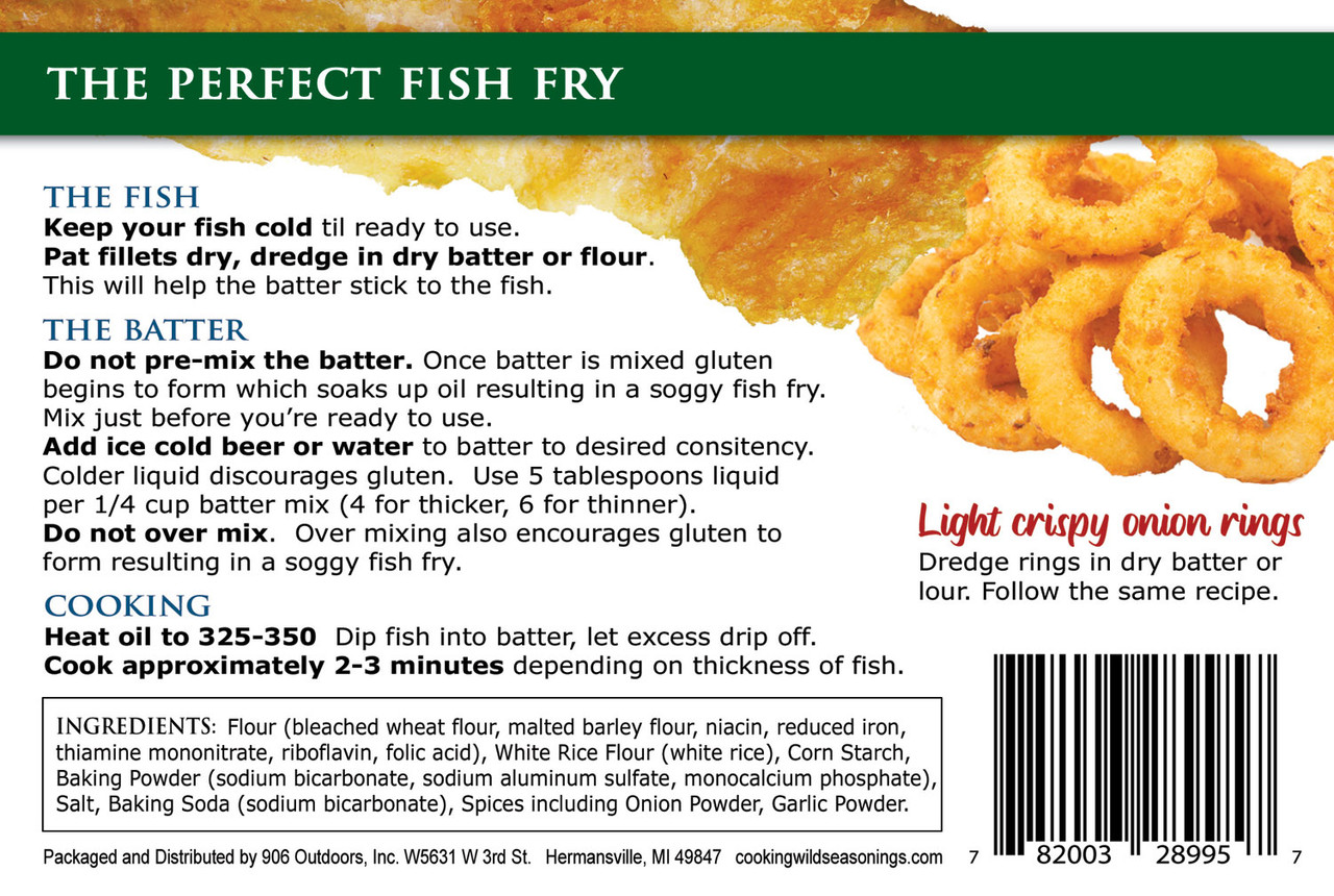 Cooking Wild Light & Crispy Fish Batter