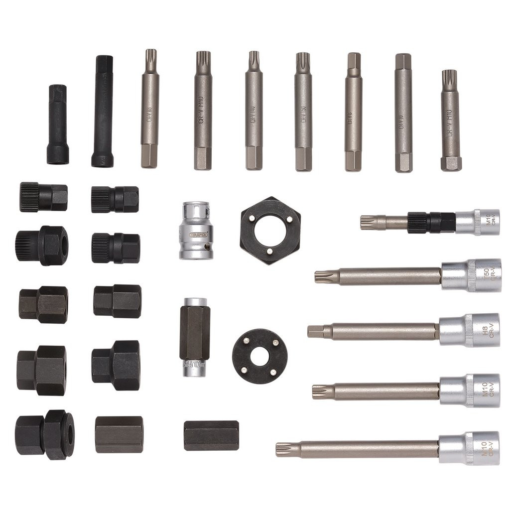 Alternator Pulley Tool Kit (30 Piece) (12391) | Draper Tools