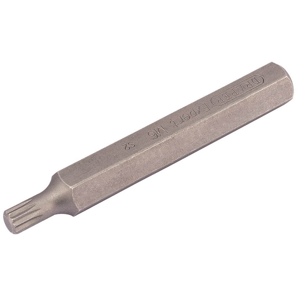 Draper Expert Spline 10mm Insert Bit for Mechanics Bit Sets, M6 x 75mm ...
