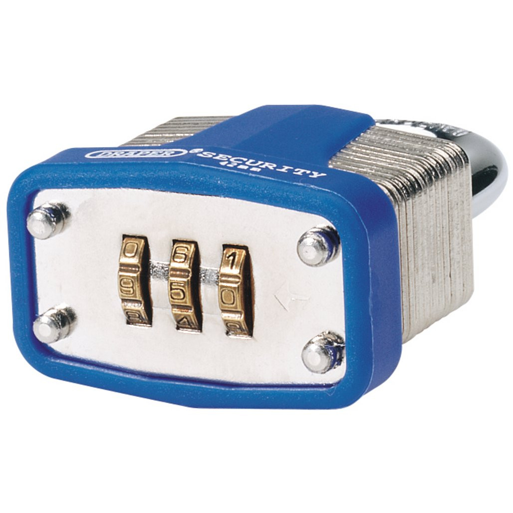 Resettable Combination Padlock, 40mm (64157) | Draper Tools