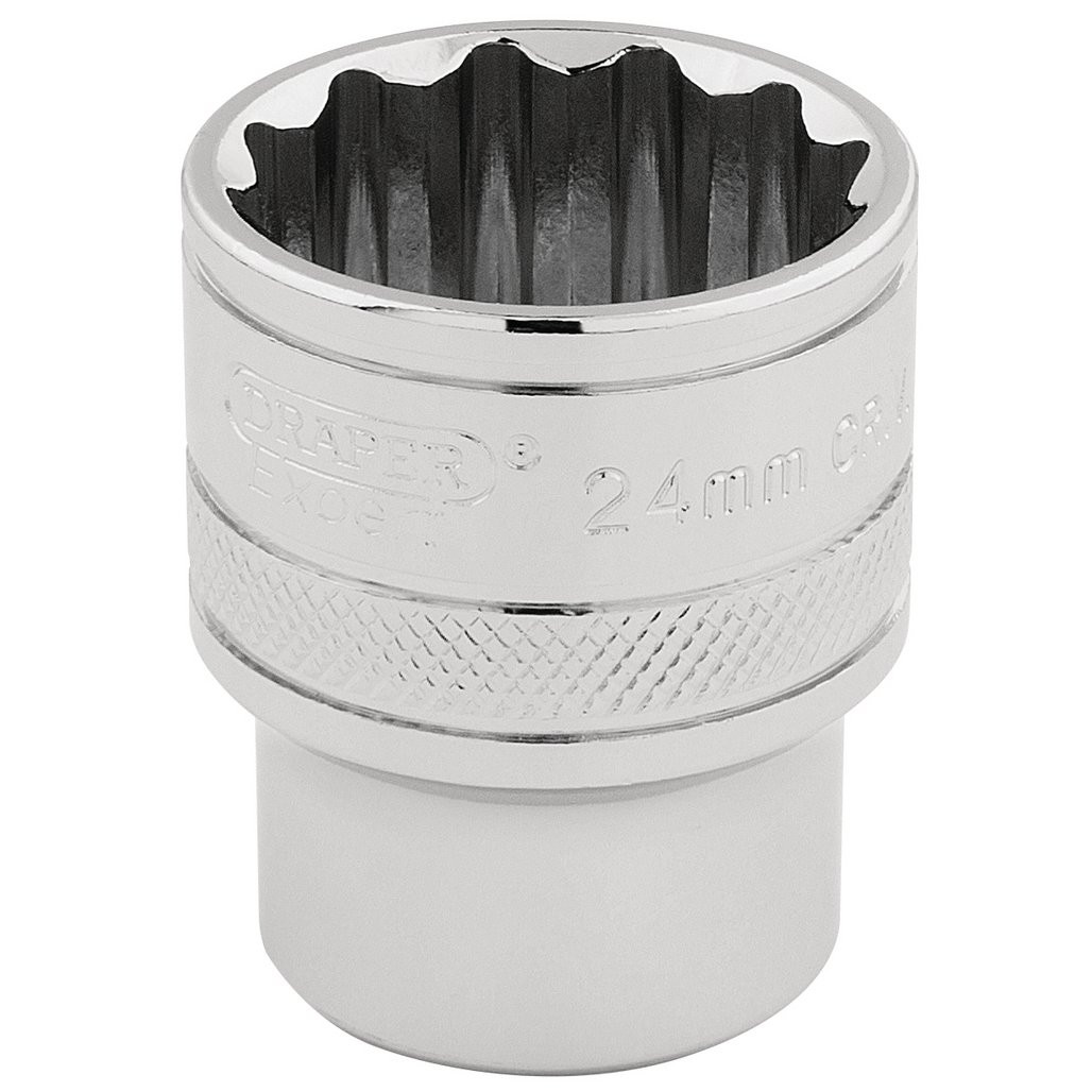 Draper Expert HI-TORQ® 12 Point Socket, 1/2" Sq. Dr., 24mm (33372 ...