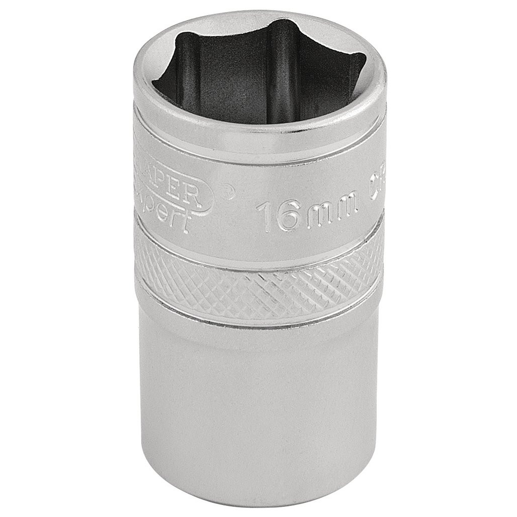Draper Expert 6 Point Metric Socket, 1/2" Sq. Dr., 16mm (16606 ...