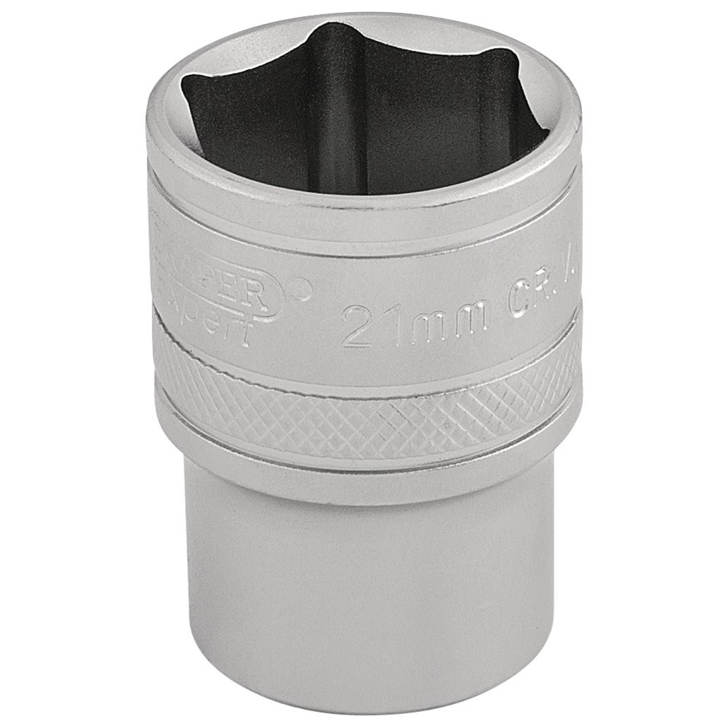 Draper Expert 6 Point Metric Socket, 1/2" Sq. Dr., 21mm (16612 ...