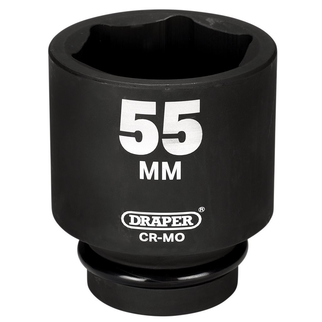 Draper HI-TORQ® 6 Point Deep Impact Socket, 1" Sq. Dr., 55mm (05156 ...