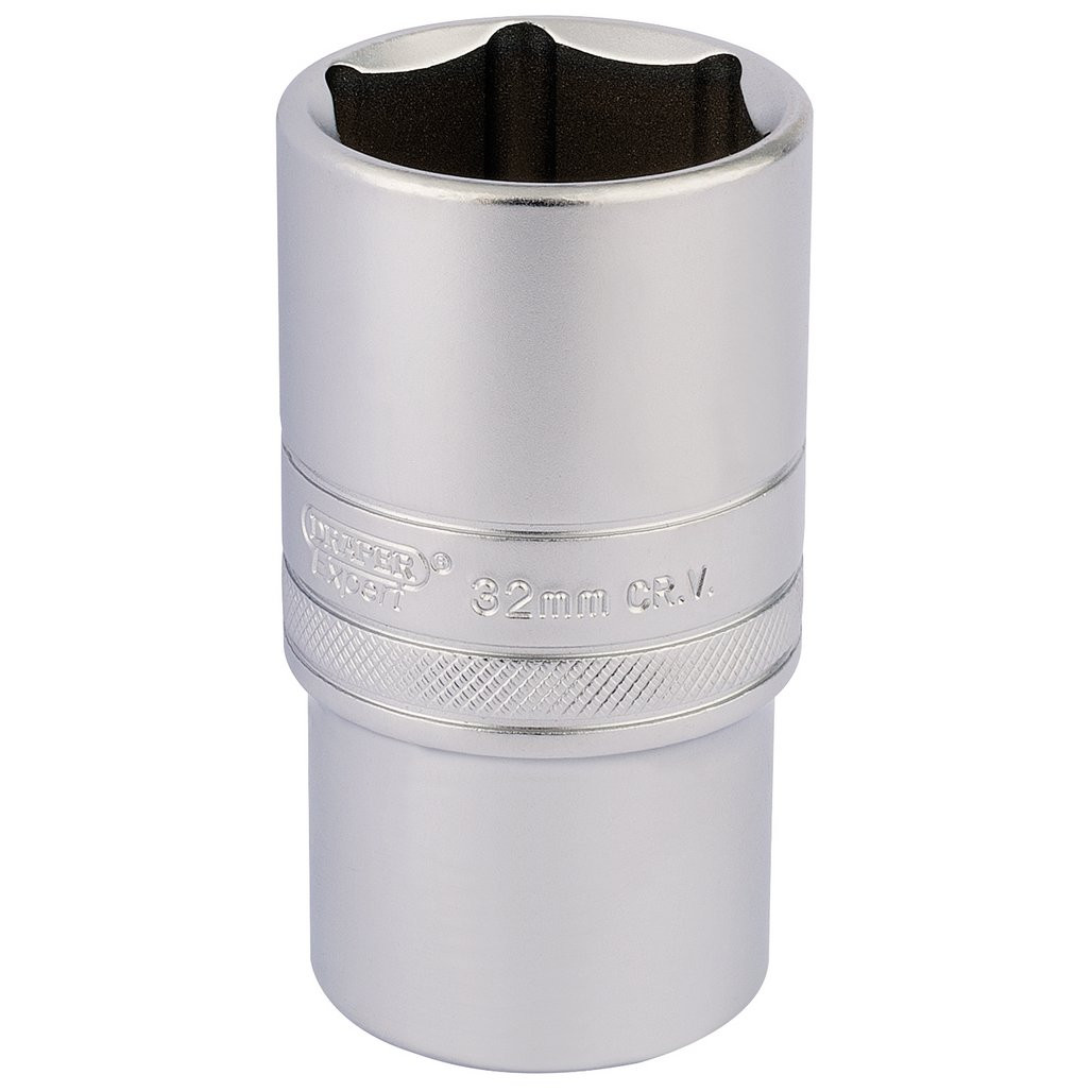 Draper Expert 6 Point Metric Deep Socket, 1/2" Sq. Dr., 32mm (16660 ...