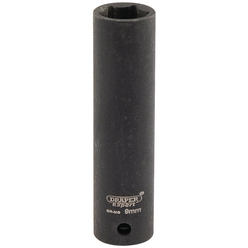 Draper HI-TORQ® 6 Point Deep Impact Socket, 1/4" Sq. Dr., 9mm (05187 ...