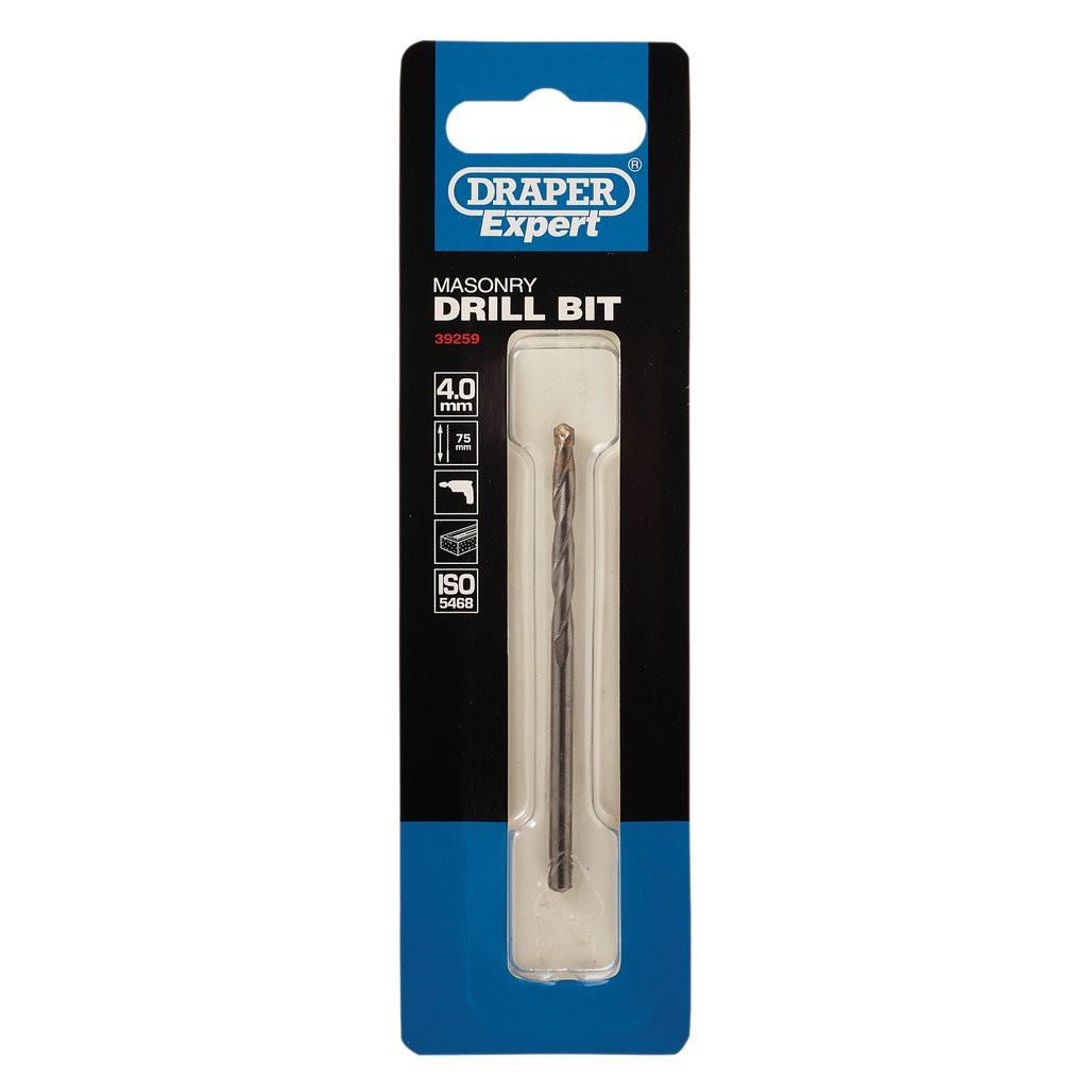 Draper Expert Masonry Drill Bit, 4 x 75mm (39259) | Draper Tools