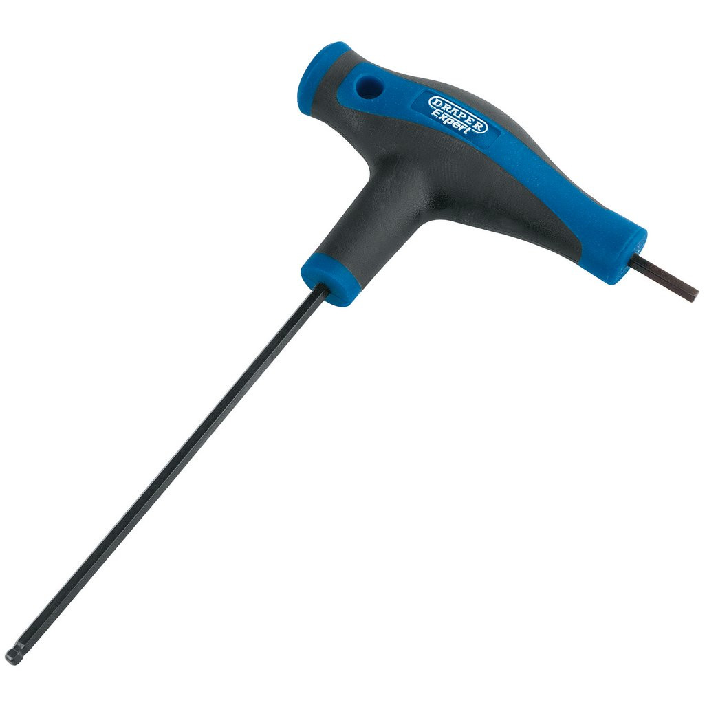 Draper Expert Soft Grip 'T' Handle Hexagon and Ball End Key, 2.5mm ...