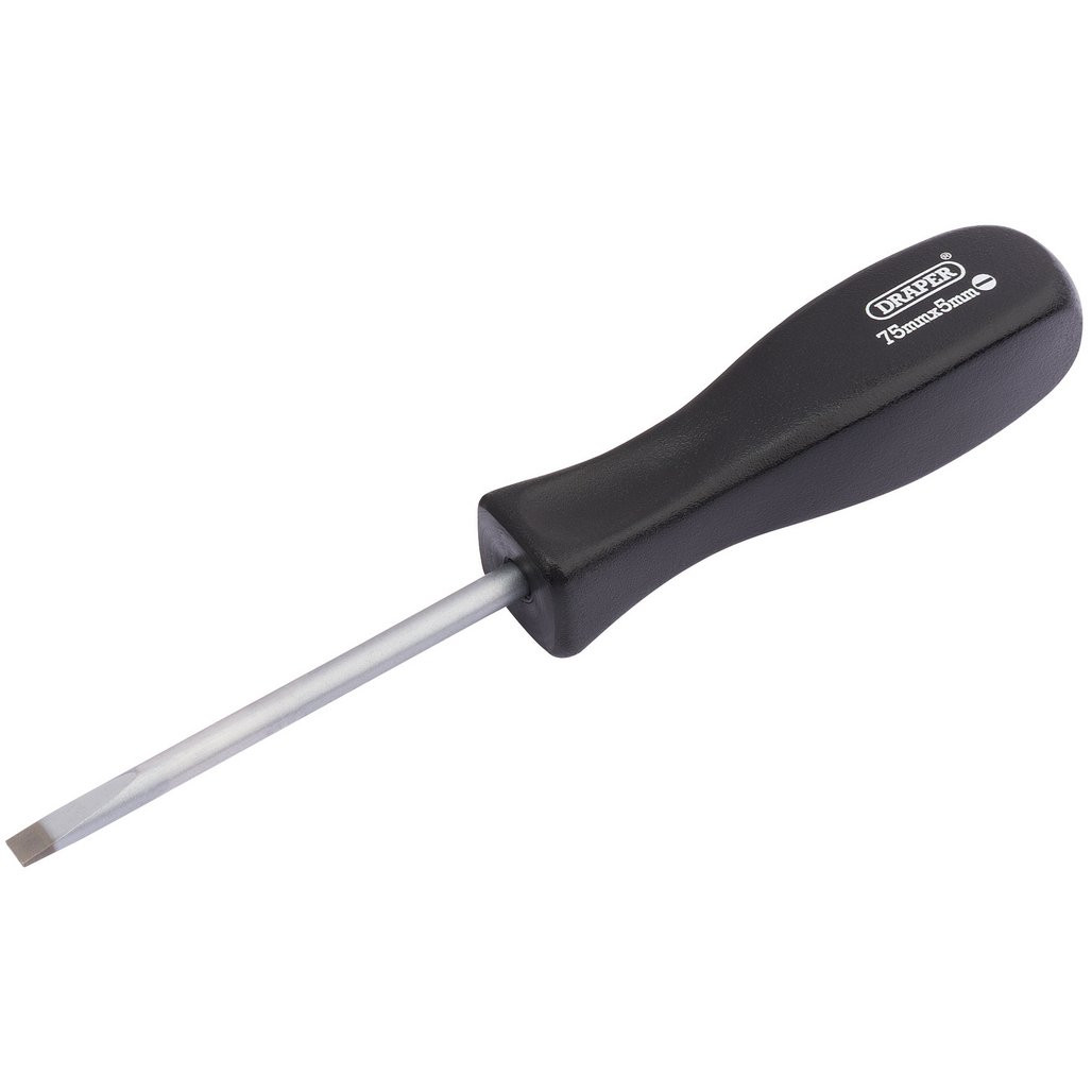 Draper Expert Plain Slot Mechanics Screwdriver, 5 x 75mm (19527 ...