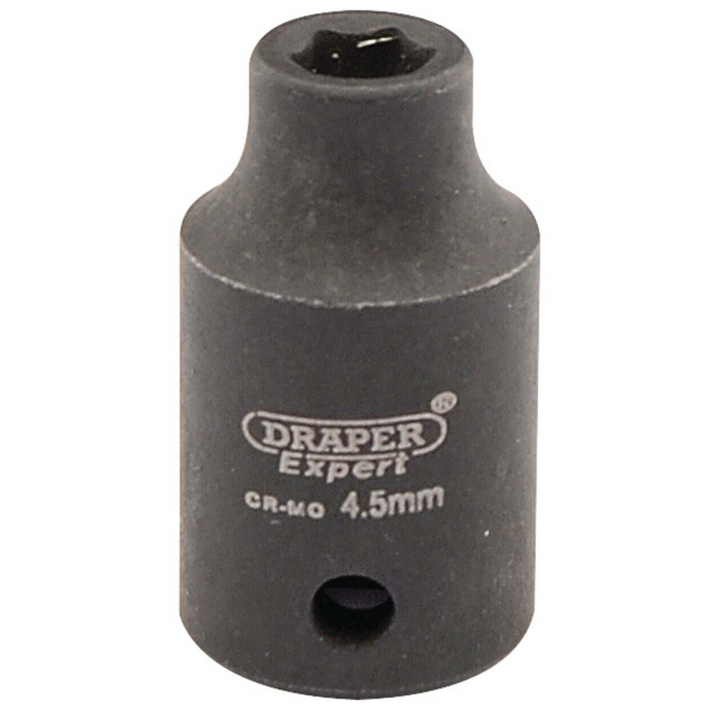 Draper HI-TORQ® 6 Point Impact Socket, 1/4" Sq. Dr., 4.5mm (05003 ...