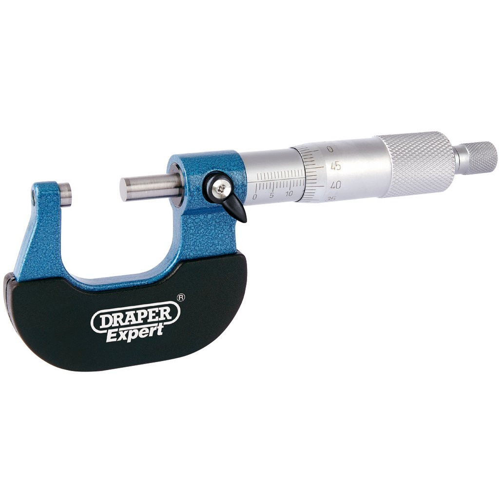 Draper Expert Metric External Micrometer, 0 - 25mm (46603) | Draper Tools