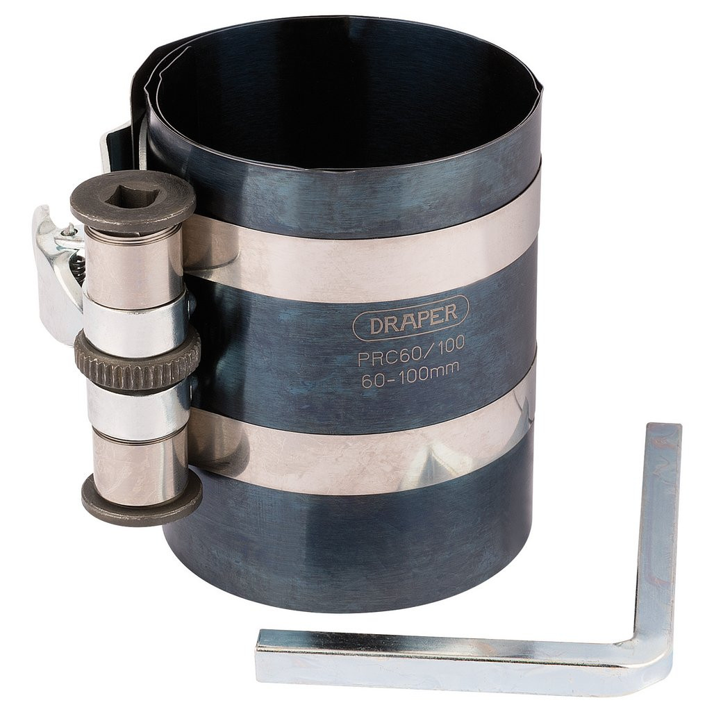 Piston Ring Compressor, 60 - 100mm (51845) | Draper Tools